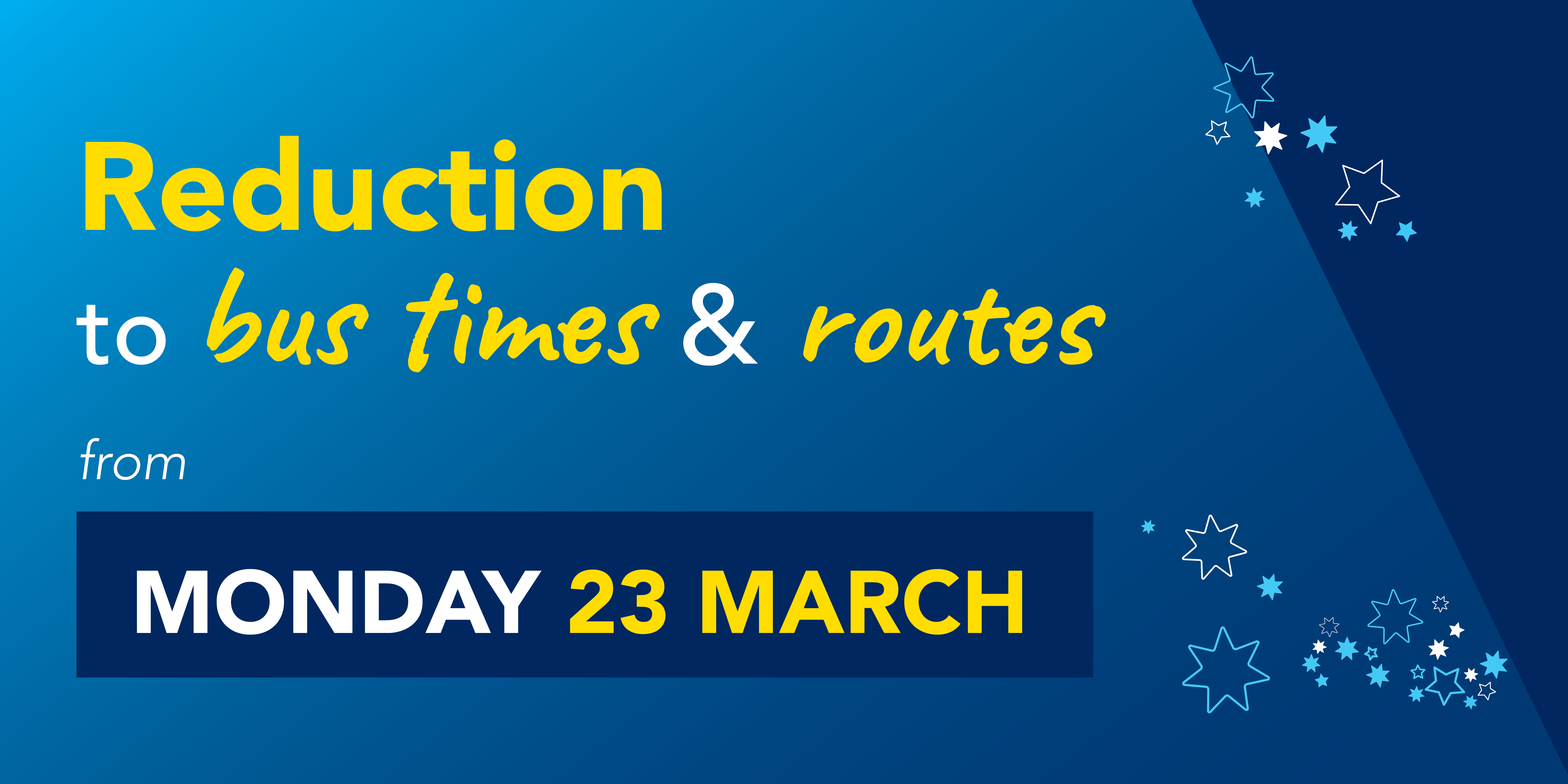 Reduction In Bus Times From Monday 23 March Bluestar reduction-in-bus-times-from-monday-23-march-bluestar